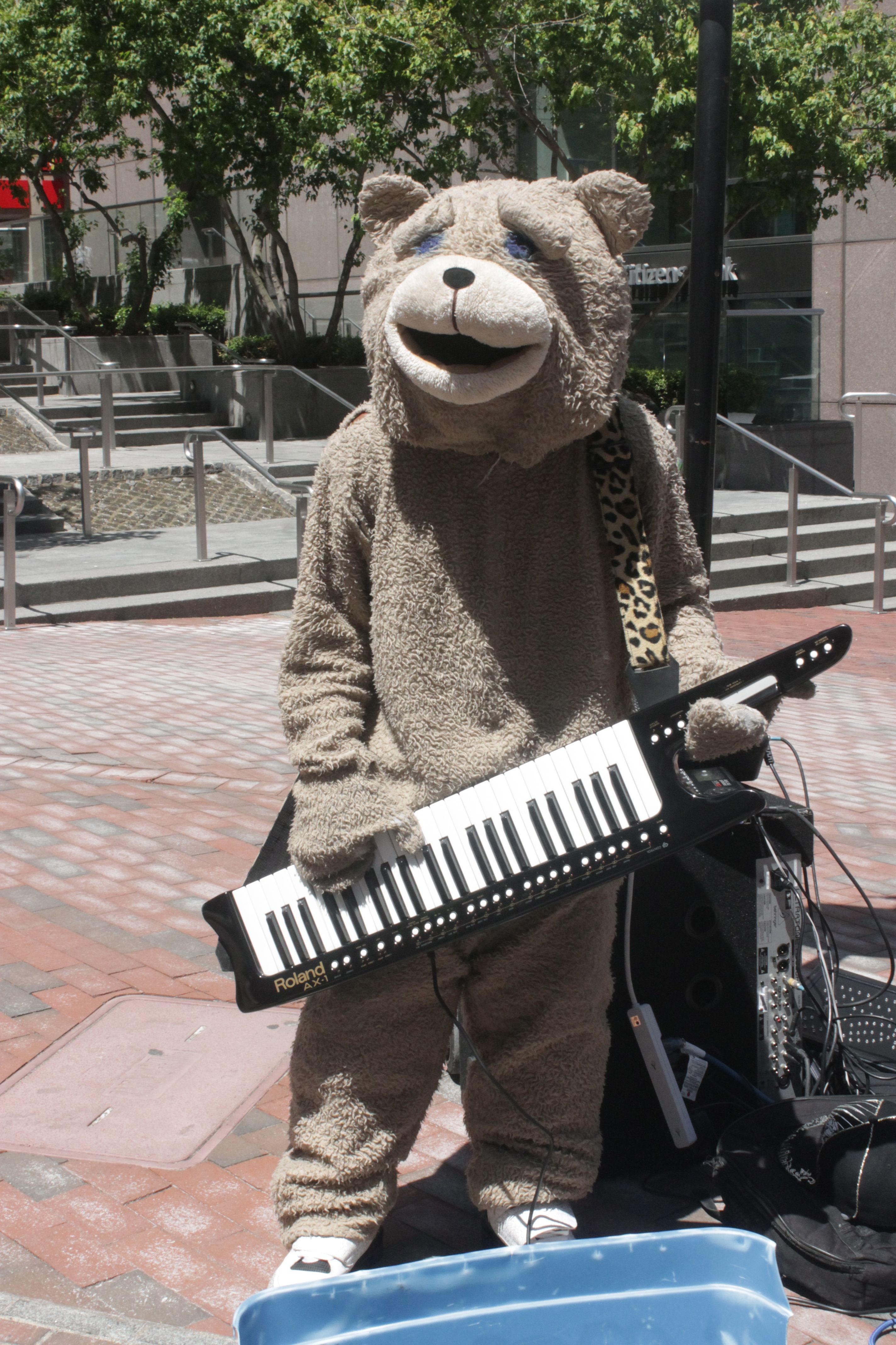 Welcome Back Keytar Bear!!! | wrong side of the camera